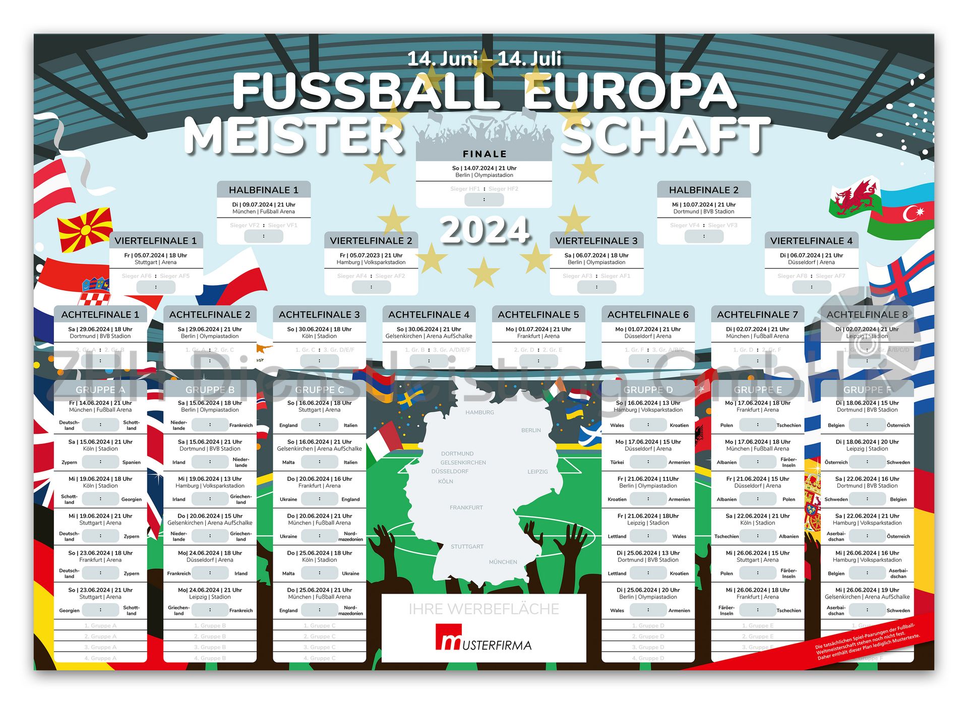 FB EM Planer 2024 Poster - ZHH